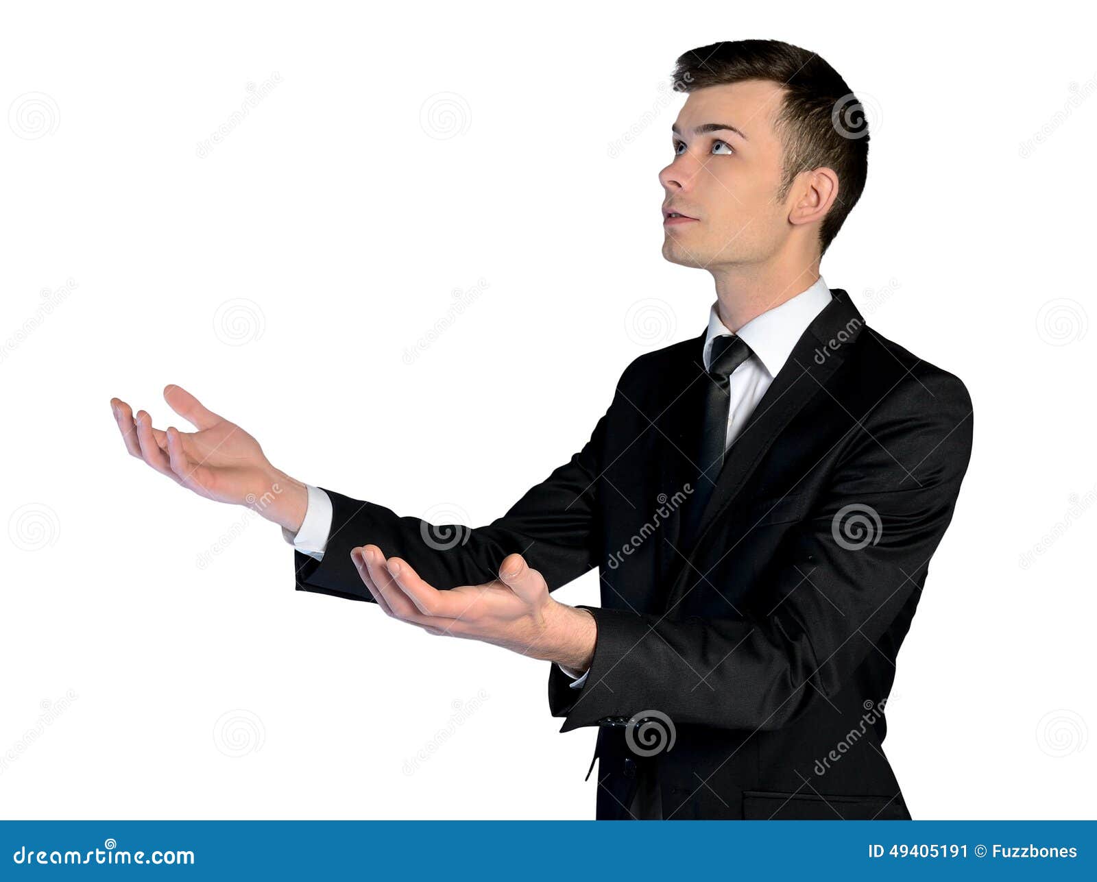 Business man open hands stock image. Image of employee - 49405191