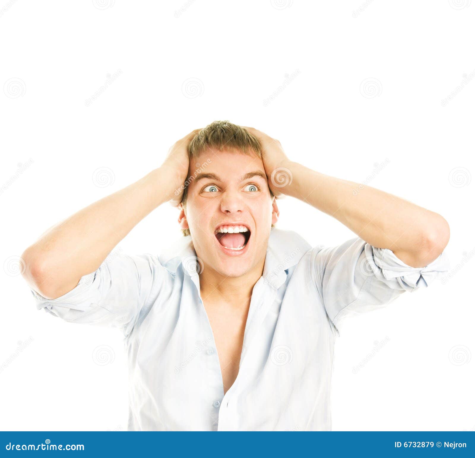 Business man in panic stock image. Image of background - 6732879