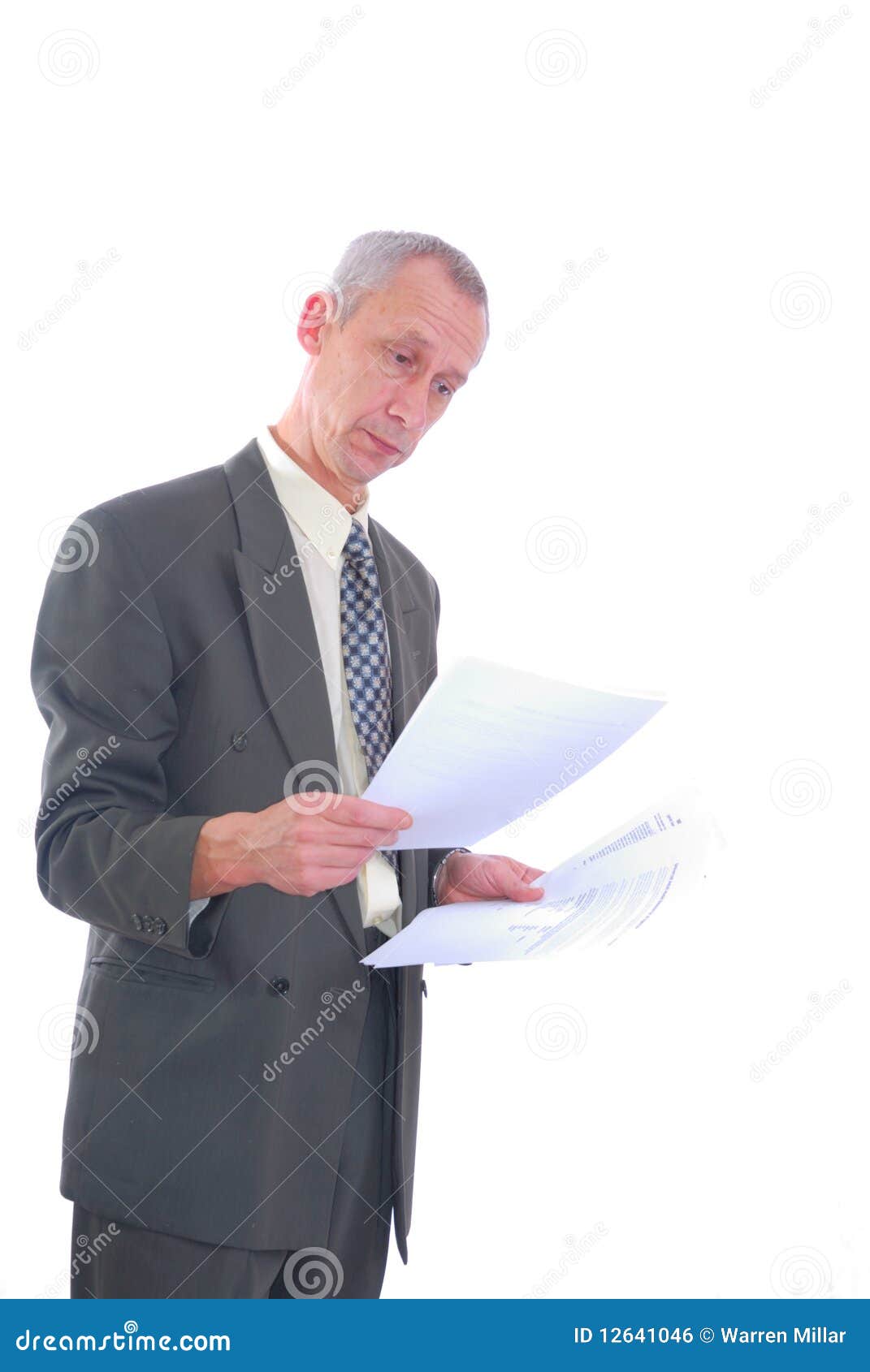 Business Man with Paperwork Stock Photo - Image of worker, workers ...