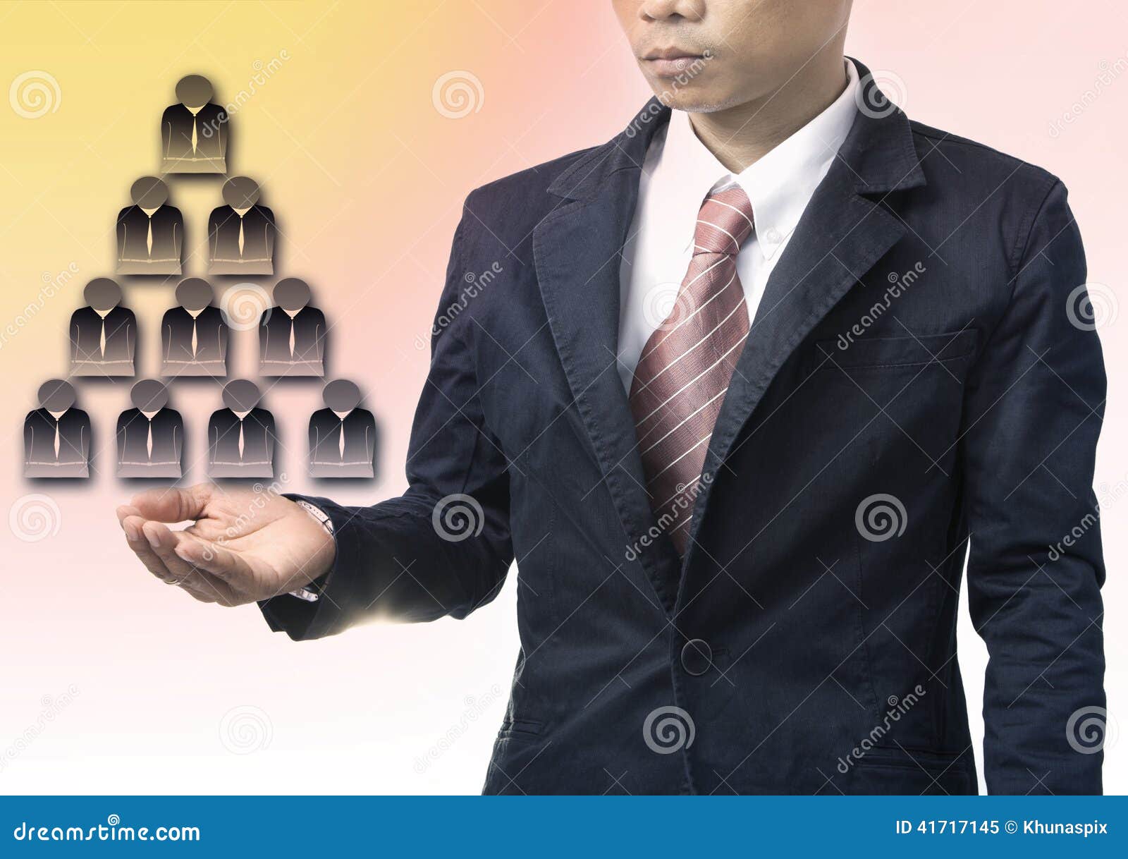 Business Man and People Organization Stock Image - Image of follow ...