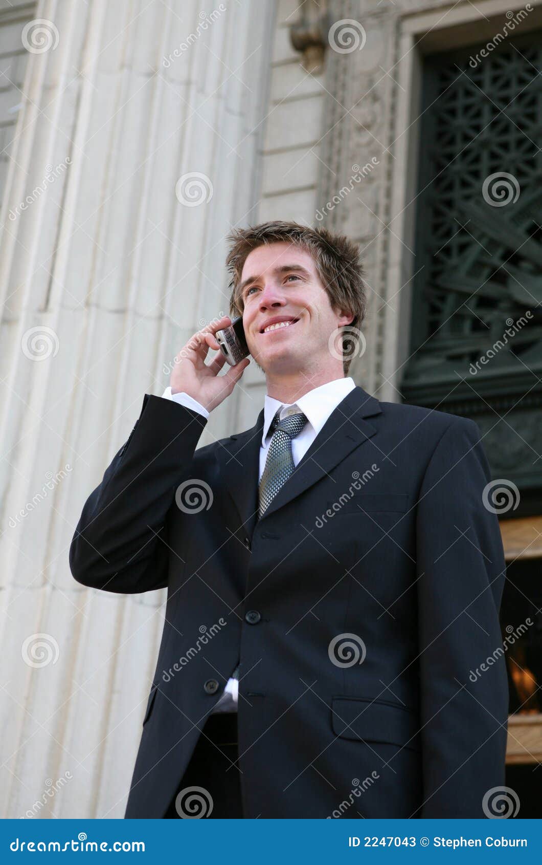 Business Man on Phone stock image. Image of lifestyle - 2247043