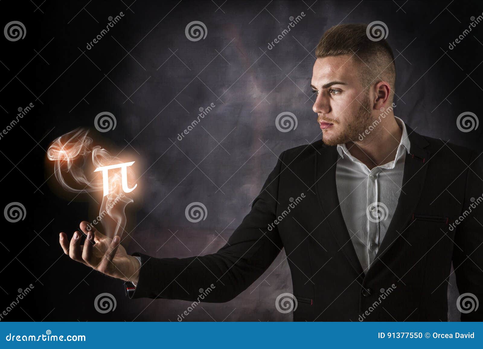 Business Man with PI on Fire Stock Photo - Image of design, investments ...