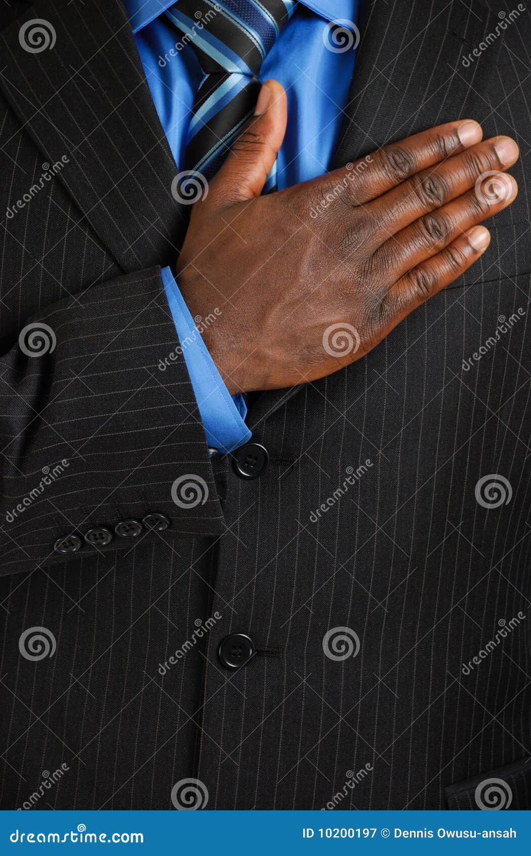 Business man pledging stock image. Image of african, hand - 10200197