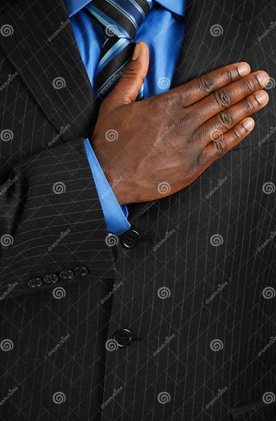 Business man pledging stock image. Image of african, hand - 10200197