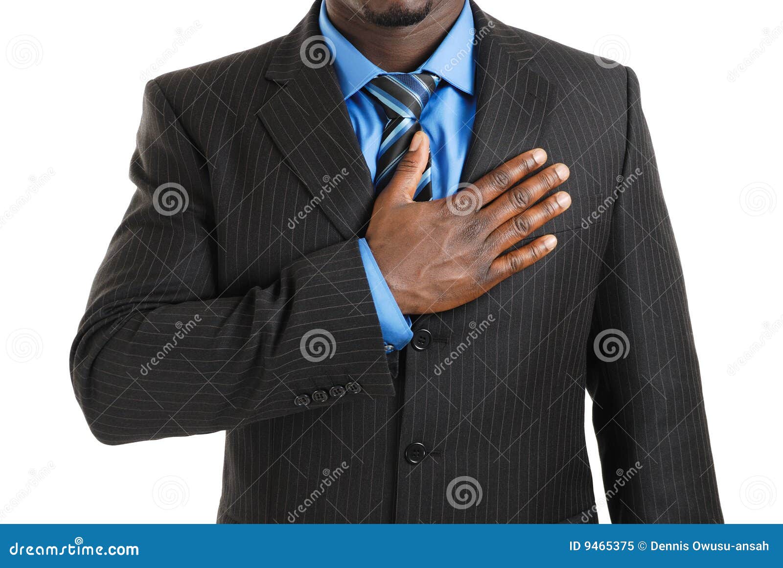 Business man pledging stock image. Image of allegiance - 9465375