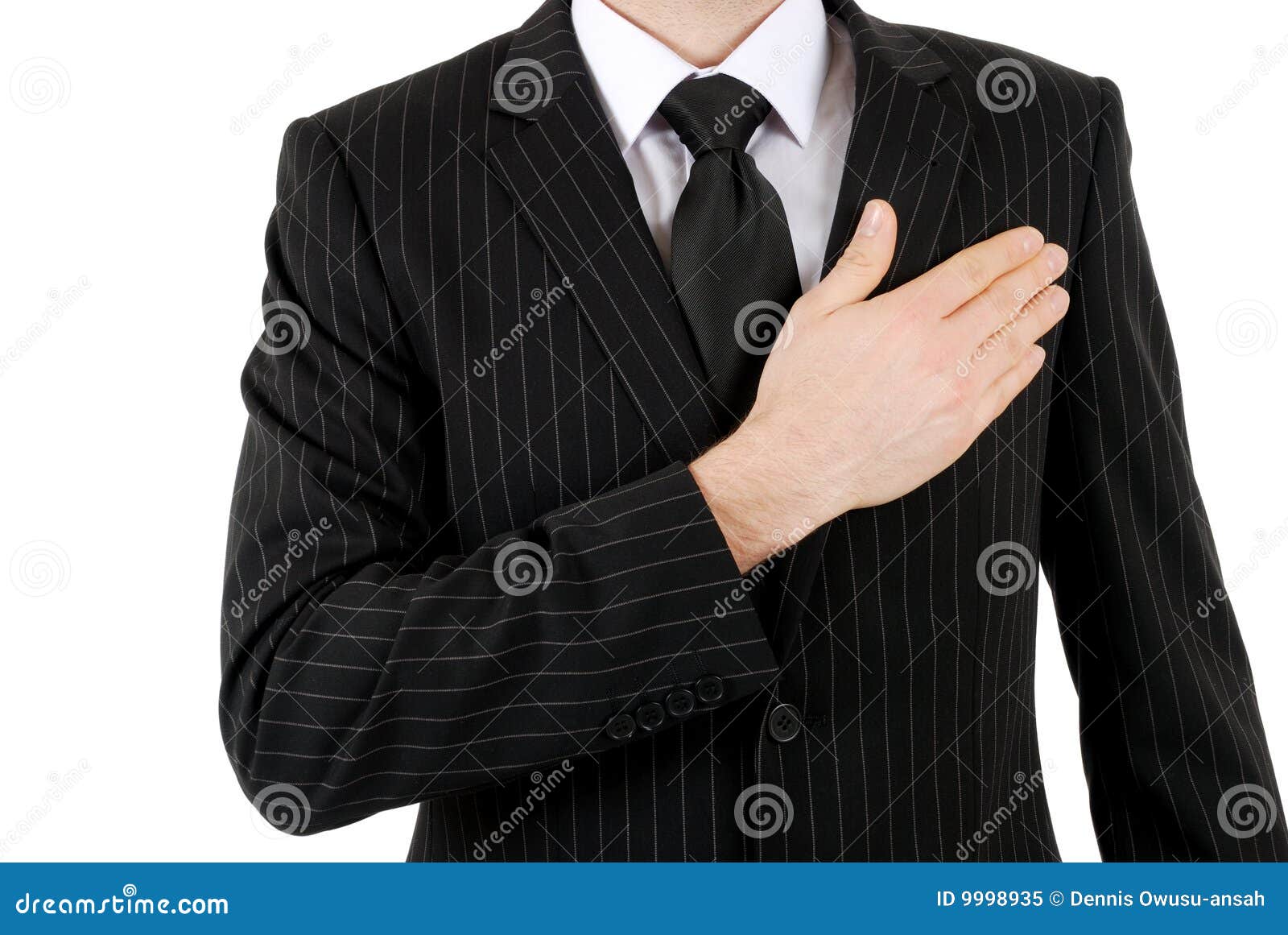 Business man pledging stock image. Image of business, male - 9998935