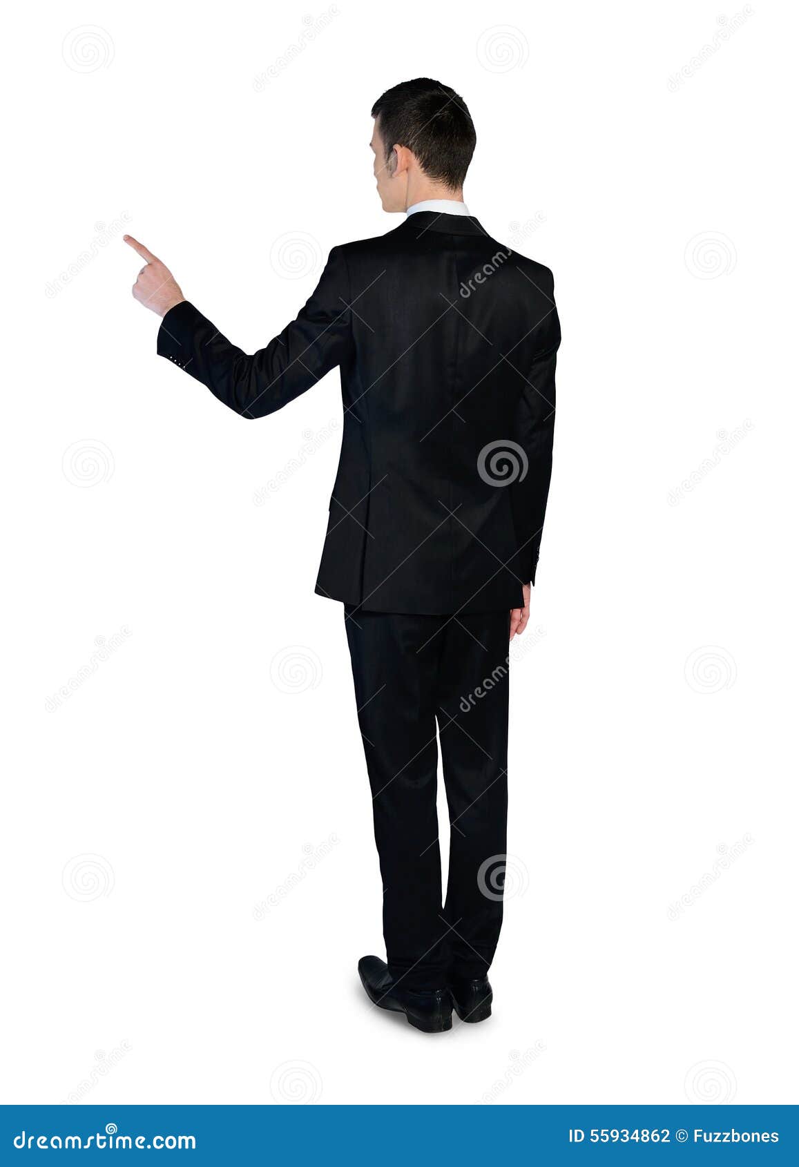 Business Man Point Something Stock Photo - Image of professional ...