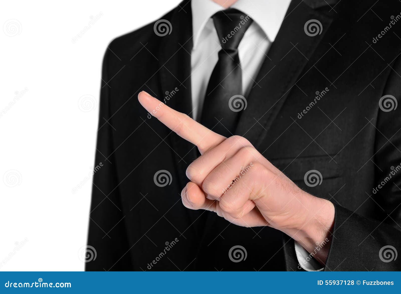 Business Man Point Something Stock Photo - Image of click, finger: 55937128