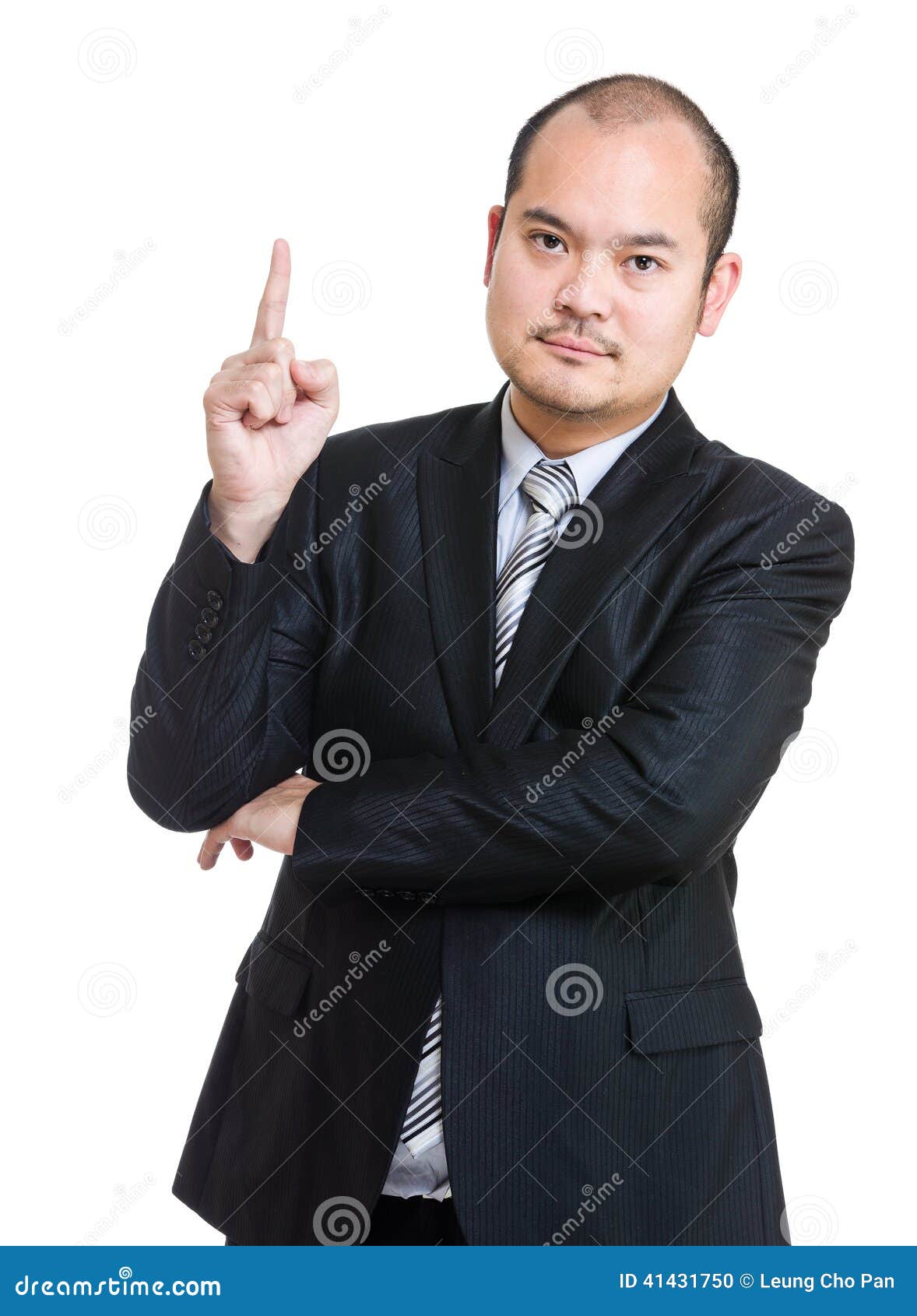 Business man point up stock photo. Image of corporate - 41431750