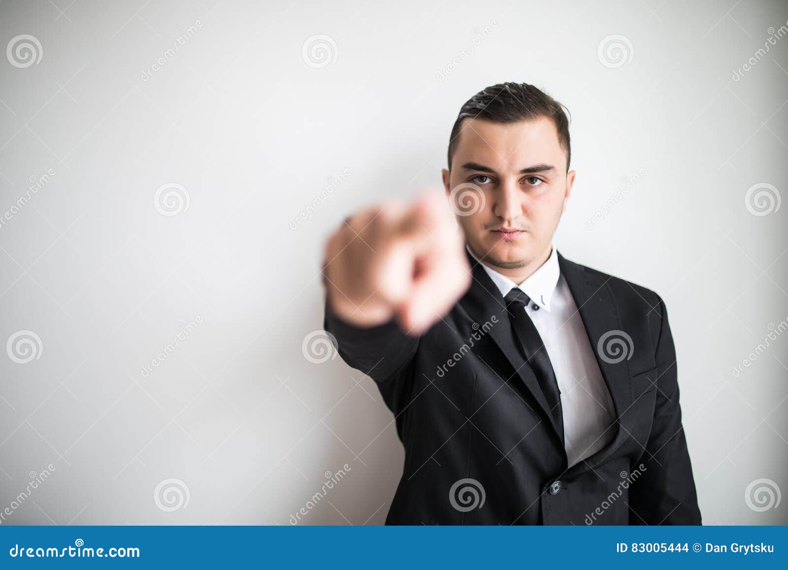 Business Man Pointed Tirh Finger on You. Stock Photo - Image of camera ...