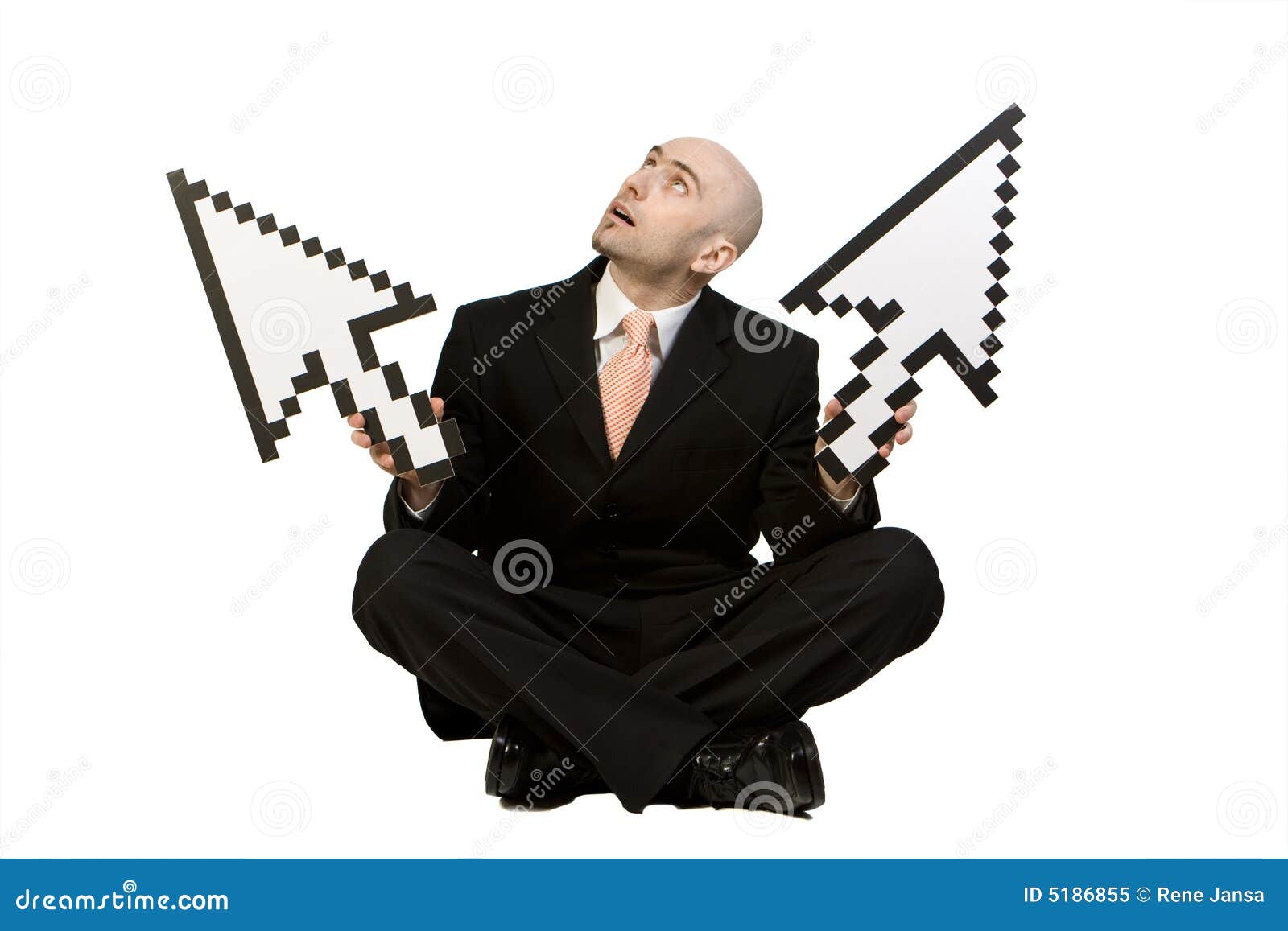 Business Man with Pointers stock image. Image of point - 5186855