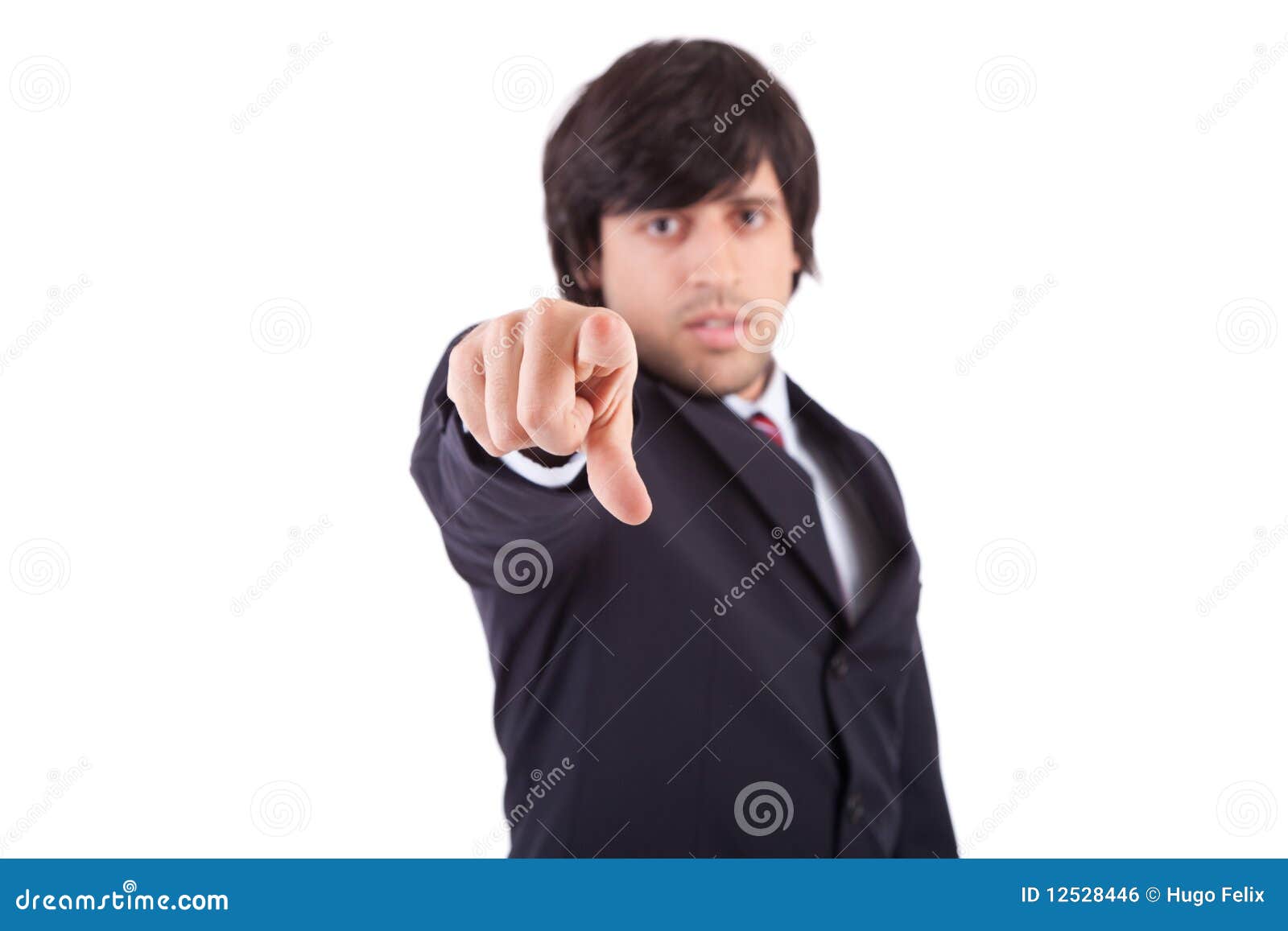 Business Man, Pointing Forward Stock Photo - Image of point, occupation ...