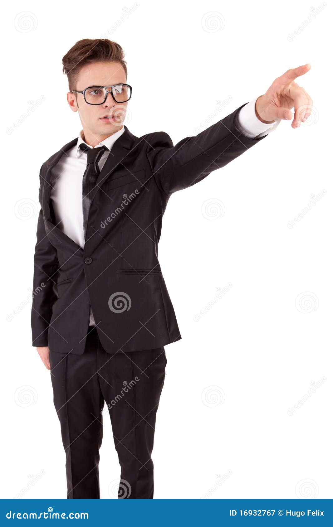 Business Man, Pointing Forward Stock Image - Image of occupation ...