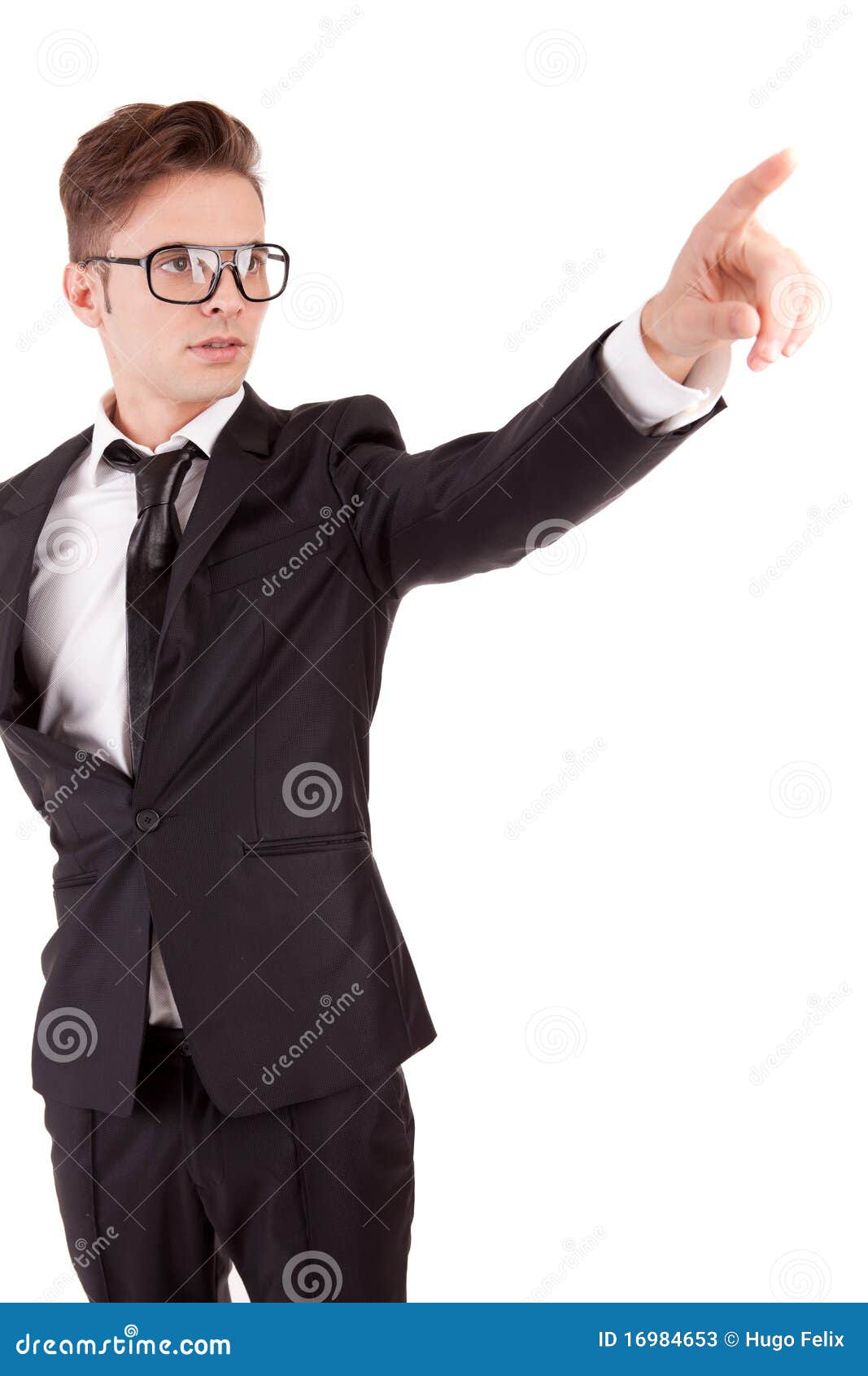 Business Man, Pointing Forward Stock Image - Image of order, leader ...