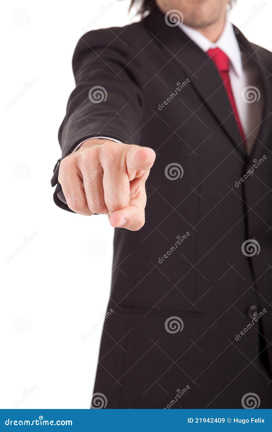 Business Man, Pointing Forward Stock Image - Image of leader, business ...