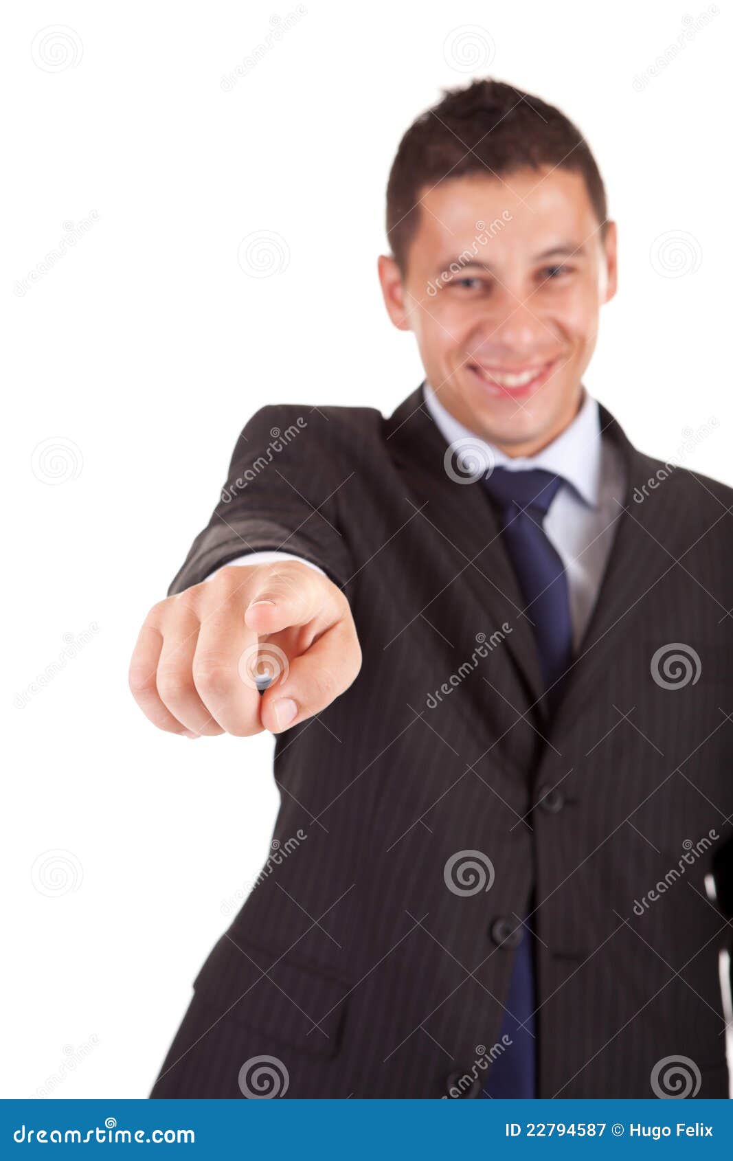Business Man, Pointing Forward Stock Image - Image of leadership ...