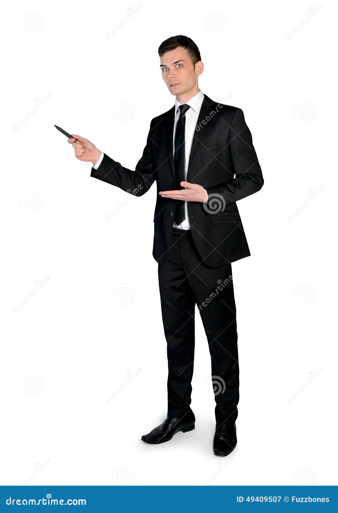 Business man pointing stock image. Image of boss, copy - 49409507