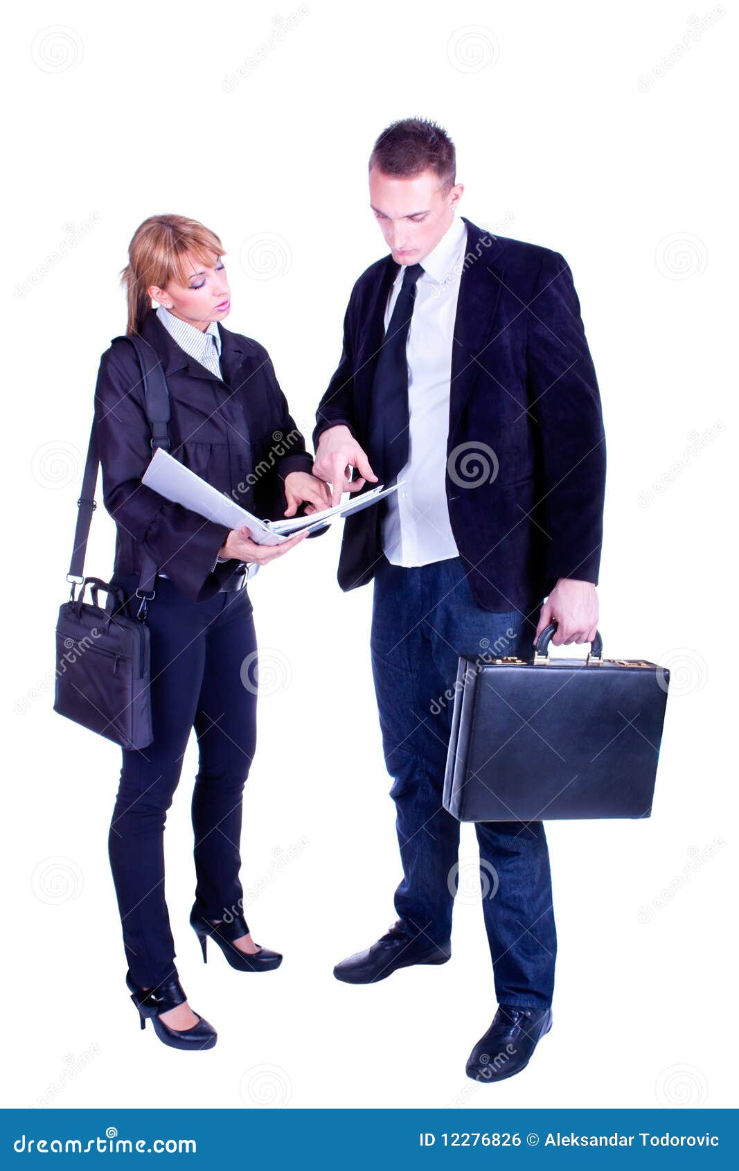 Business Man Pointing a Plan of Work Stock Photo - Image of collar ...
