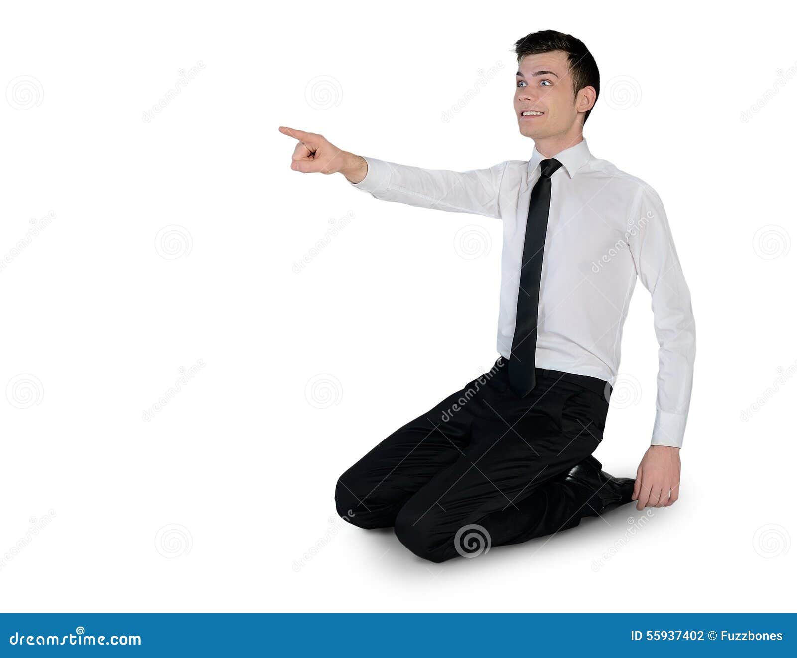 Business man pointing side stock photo. Image of indicate - 55937402