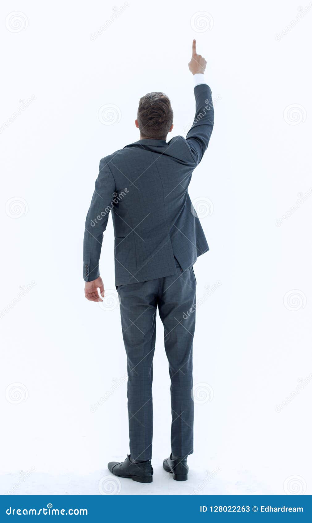 Business Man Pointing Something Stock Image - Image of corporate ...