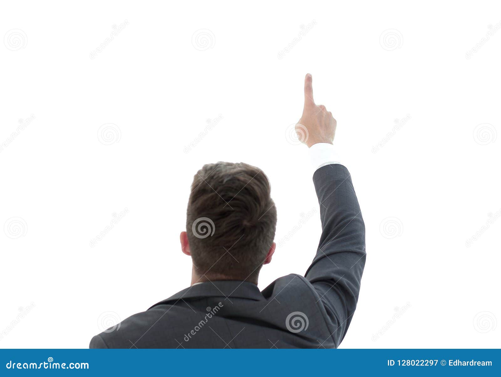 Business Man Pointing Something Stock Image - Image of executive, copy ...