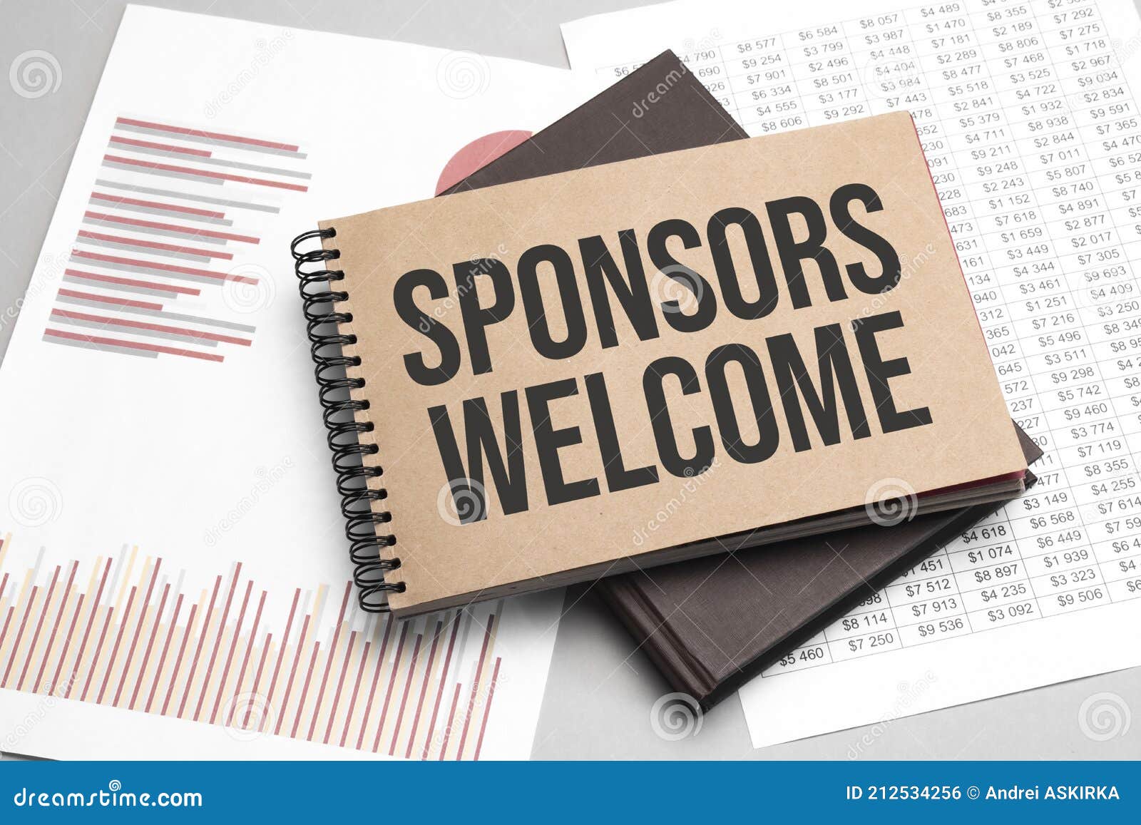 Business Man Pointing the Text: Sponsors Welcome Stock Photo - Image of ...