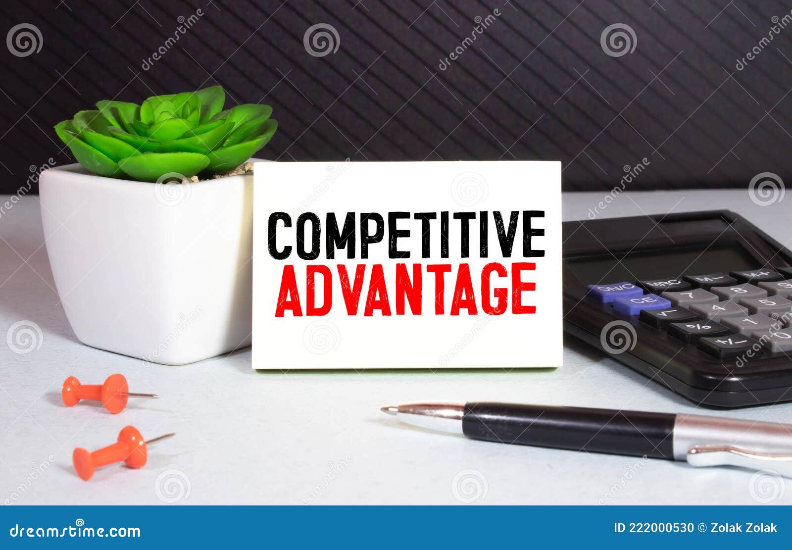 Business Man Pointing To Transparent Board with Text: Competitive ...