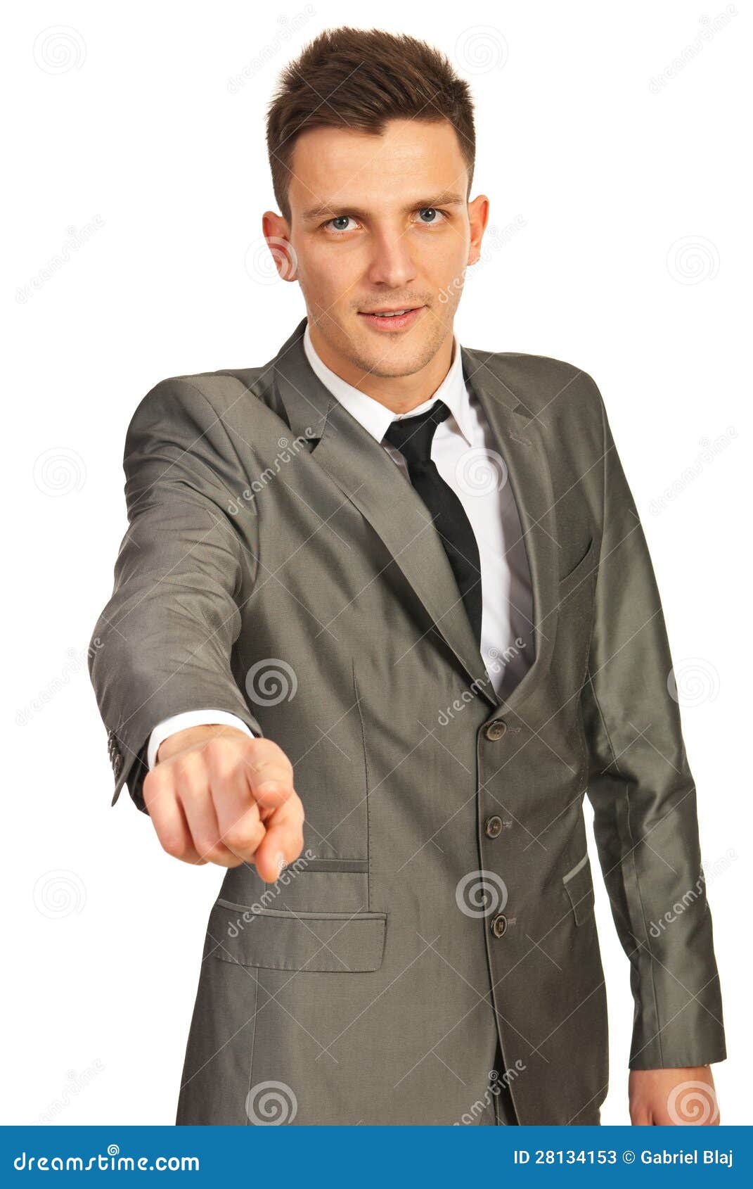 Business Man Pointing To You Stock Image - Image of confident, adult ...