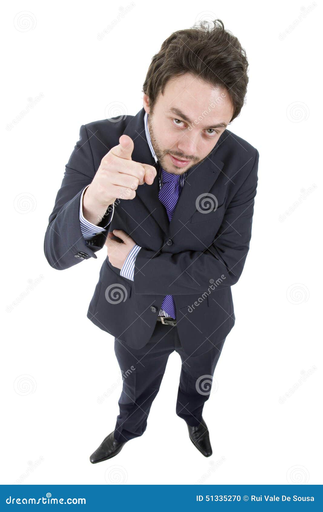 Business man pointing stock photo. Image of closeup, single - 51335270