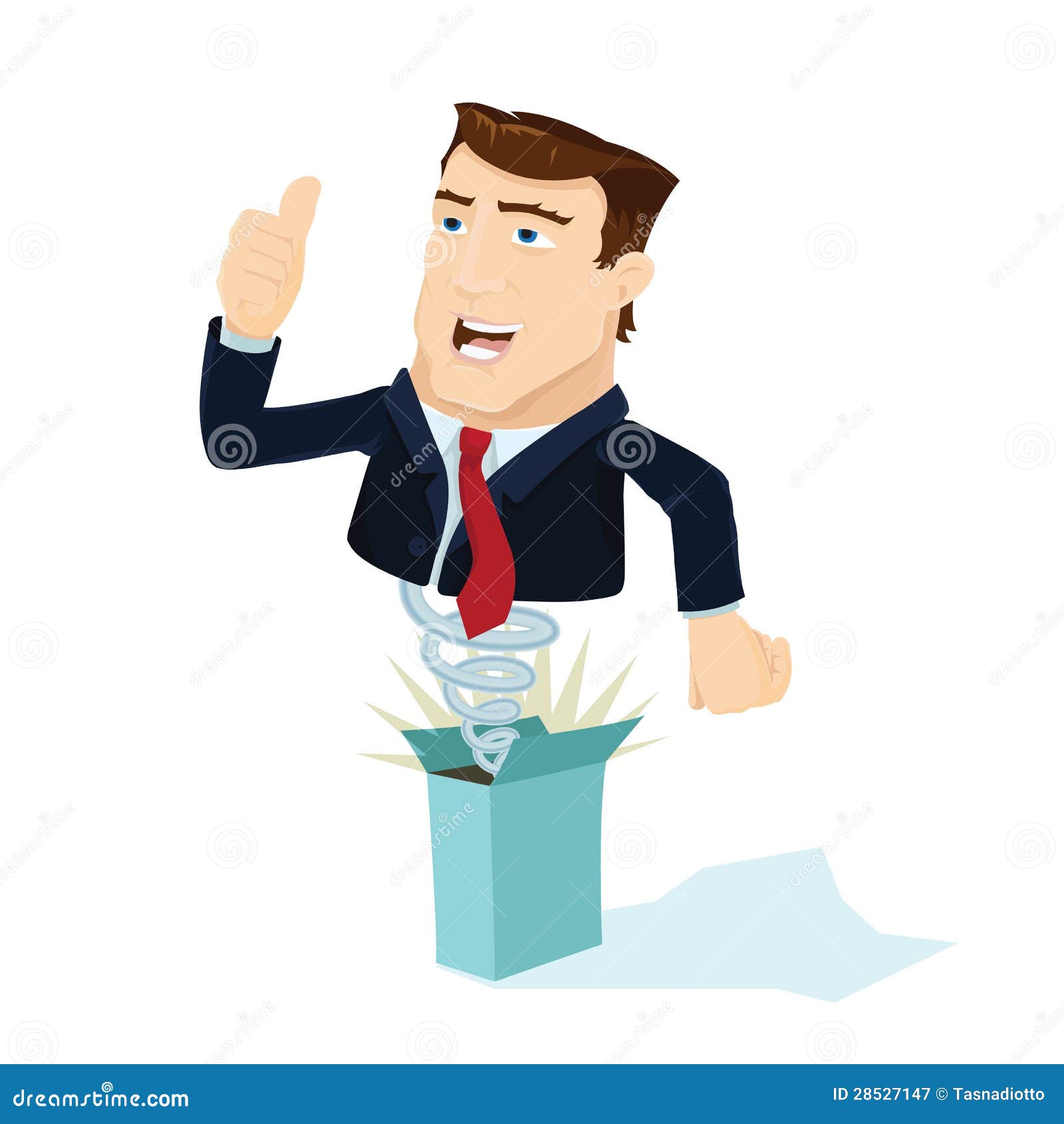 Business man popping out 6 stock vector. Illustration of software ...