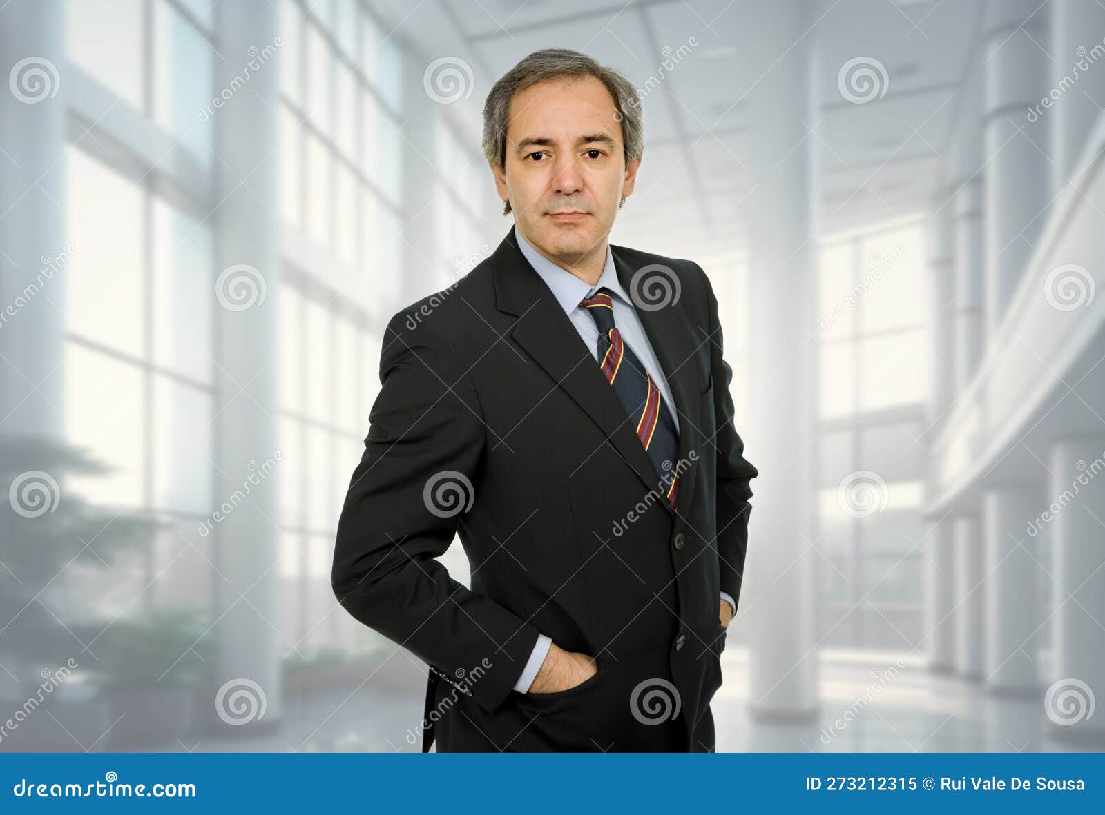 Business Man Portrait at the Office Stock Image - Image of portrait ...