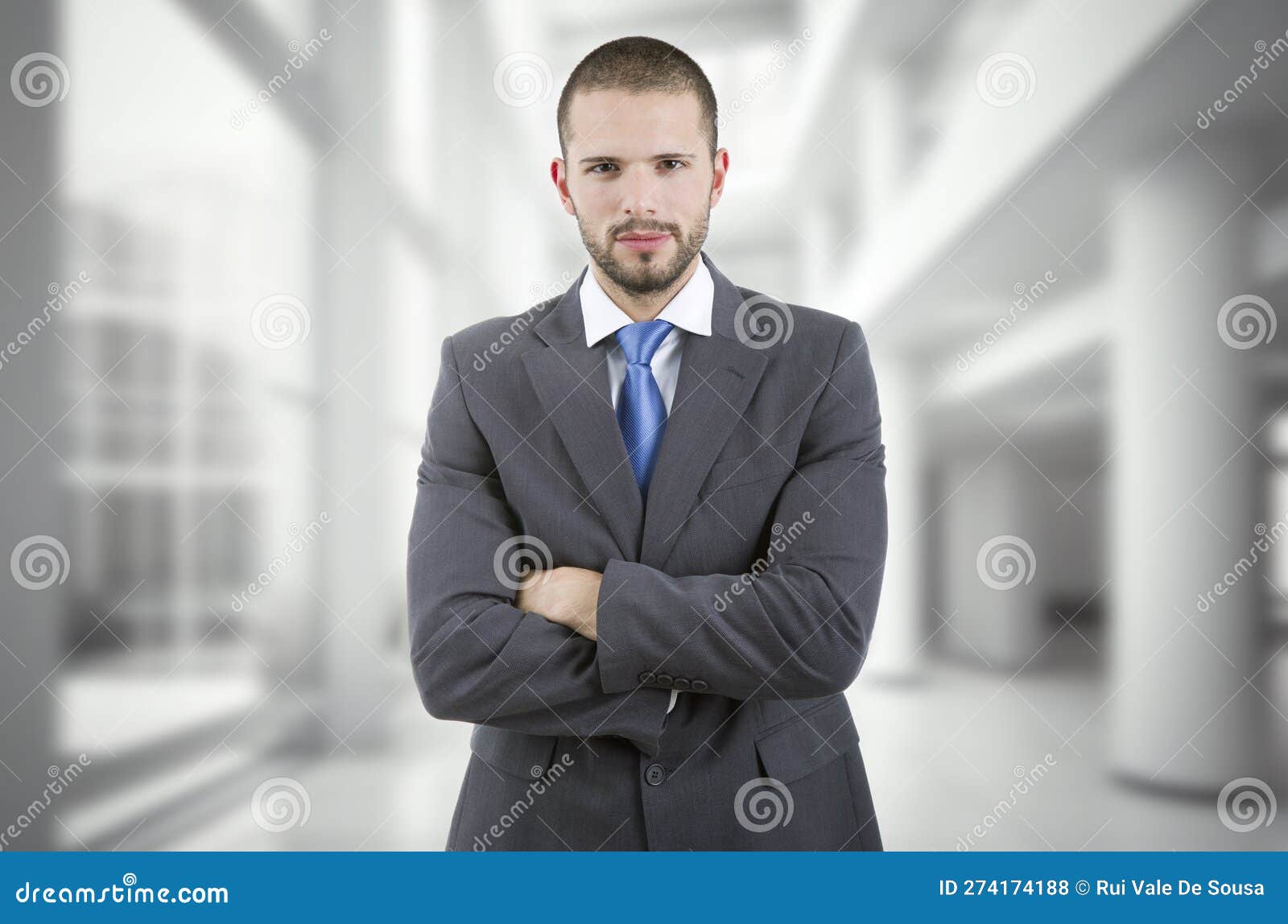 Business Man Portrait at the Office Stock Photo - Image of positive ...