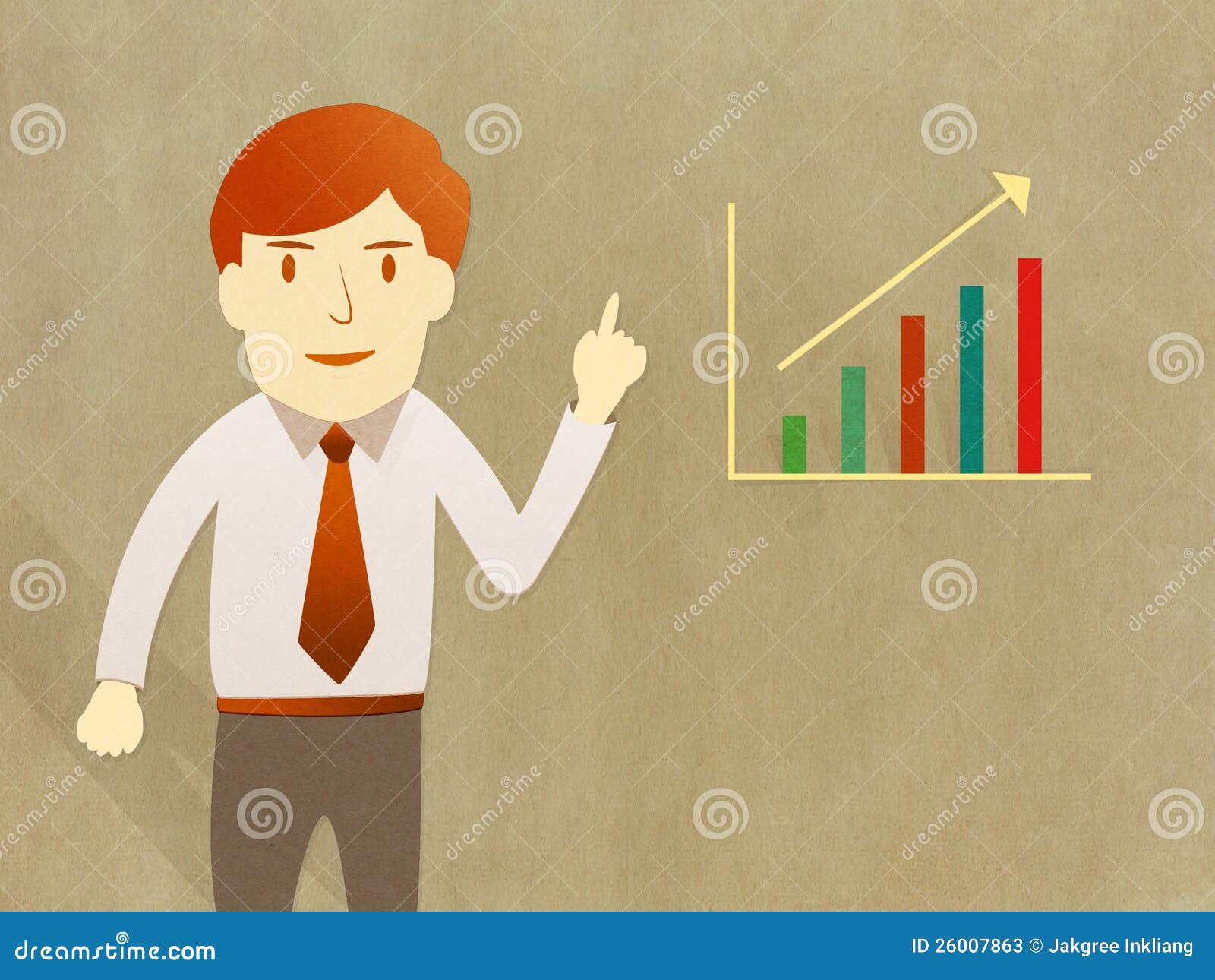 Progress Graph Indicates Raise Graphs And Infochart Royalty-Free Stock ...