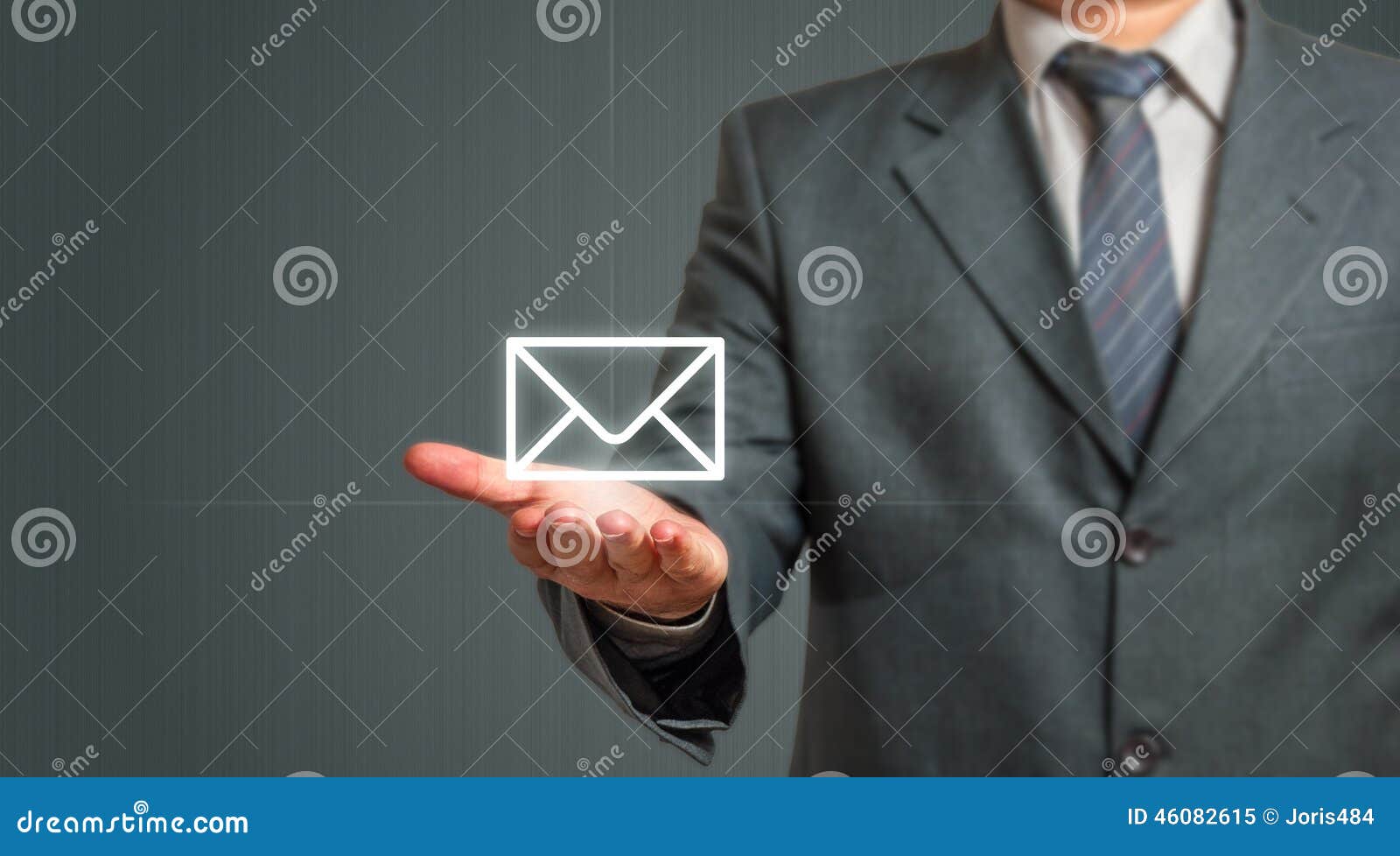 Business Man Presenting Email Icon Stock Image - Image of businessman ...