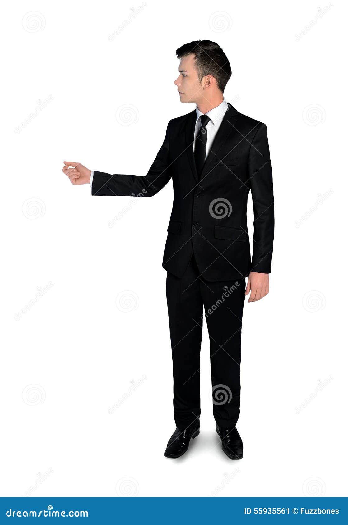 Business Man Presenting Something Stock Image - Image of happy ...