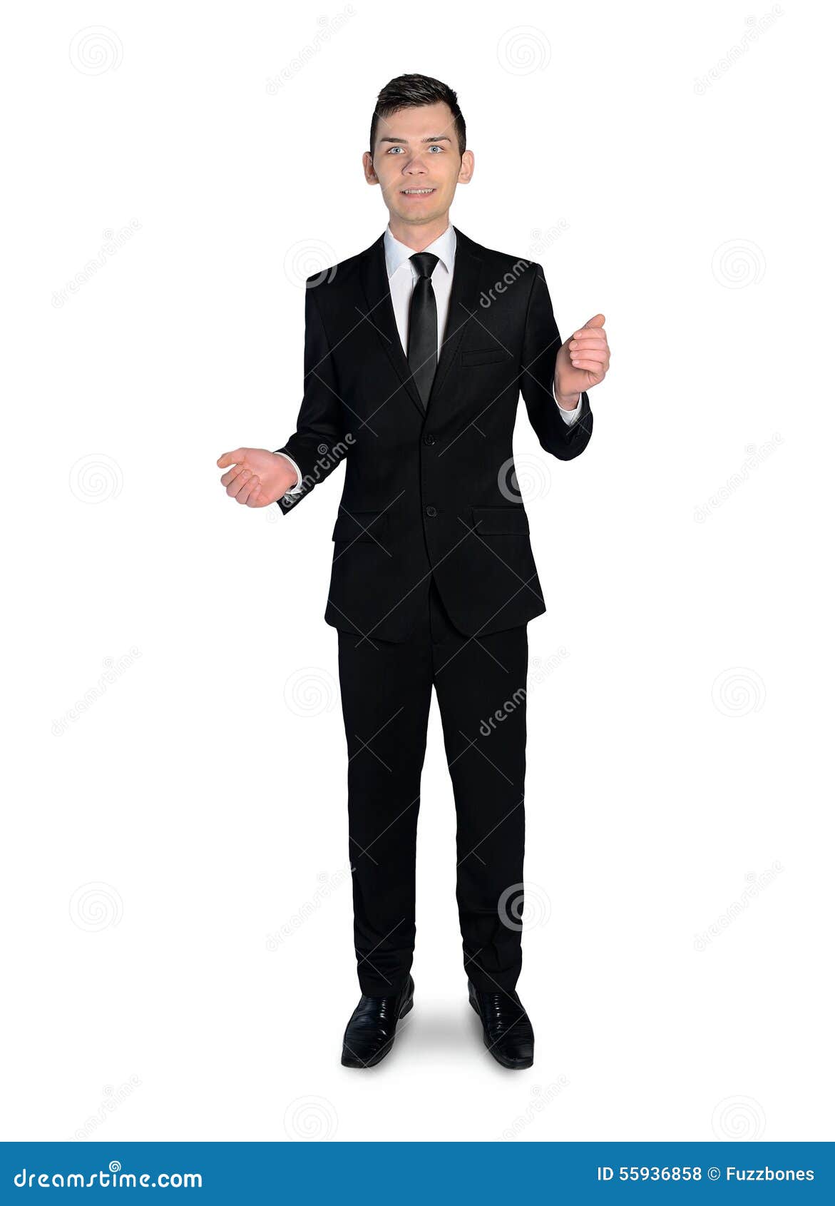 Business Man Presenting Something Stock Photo - Image of happy ...