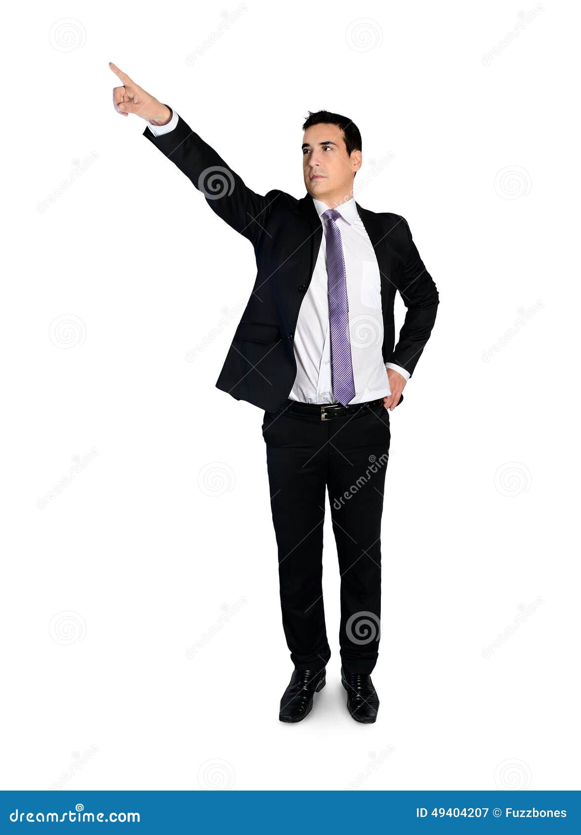 Business Man Press Something Stock Image - Image of gesture, choose ...