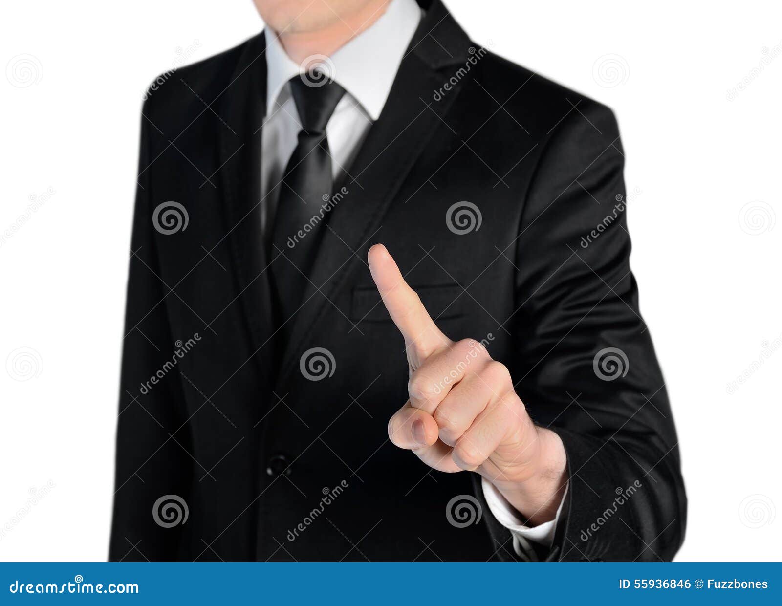 Business Man Press Something Stock Photo - Image of navigation, people ...