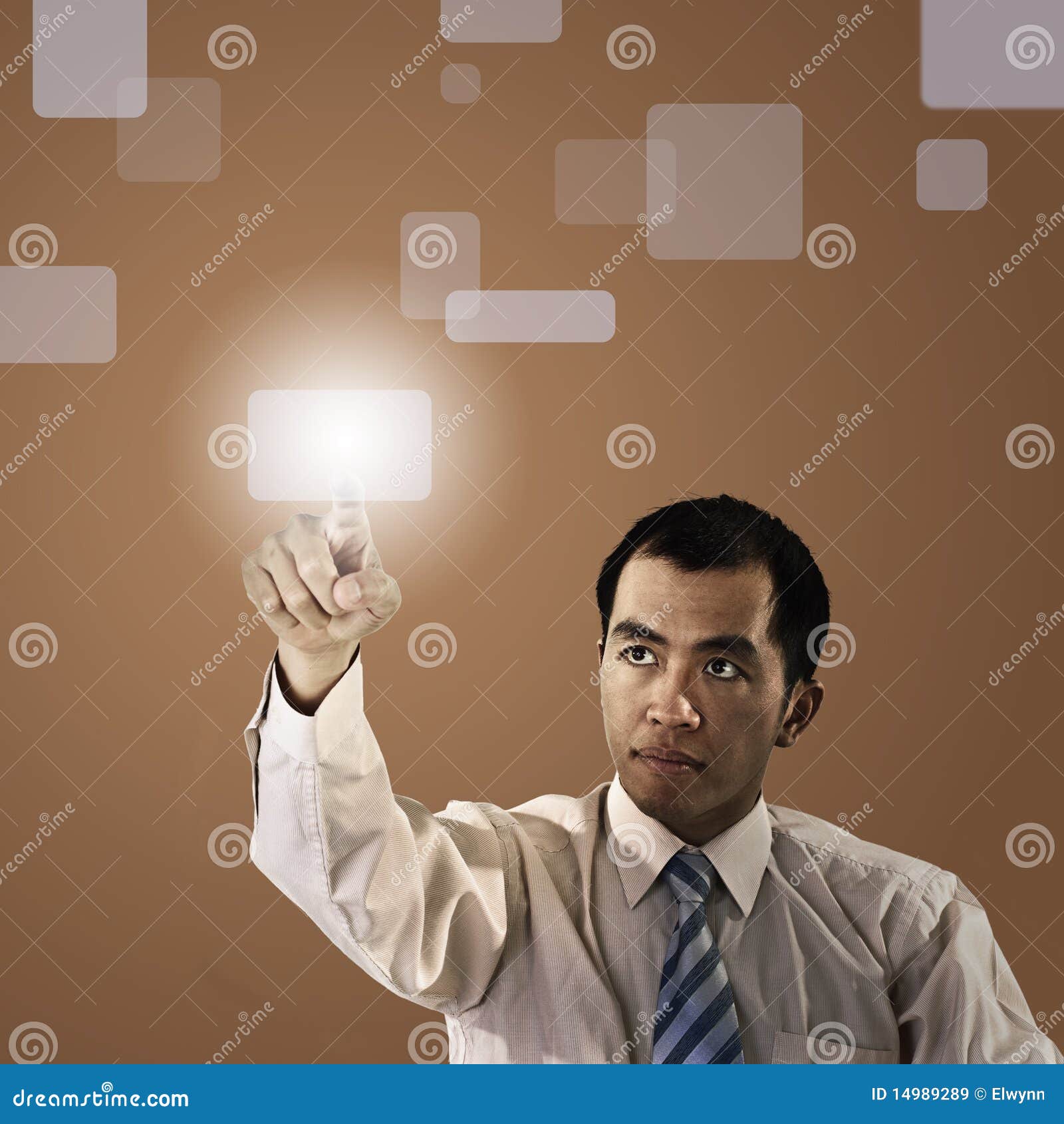 Business man pressing stock image. Image of businessman - 14989289