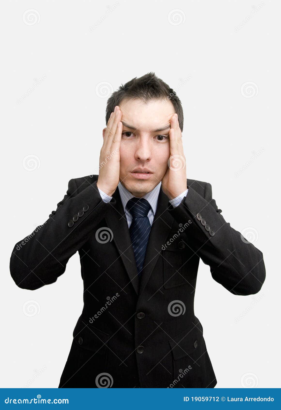 Business man with problems stock photo. Image of headache - 19059712