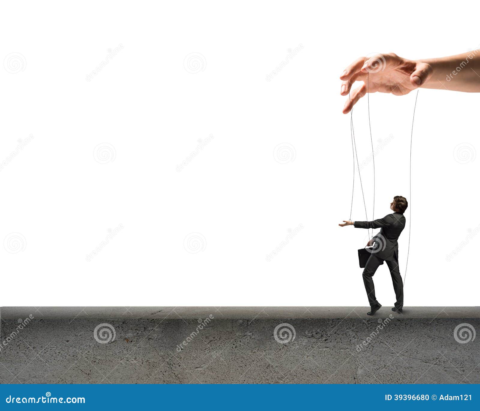 Business man puppet stock photo. Image of case, caucasian - 39396680