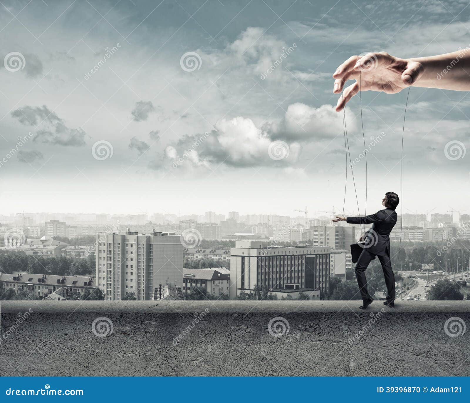 Business man puppet stock photo. Image of chief, controlling - 39396870