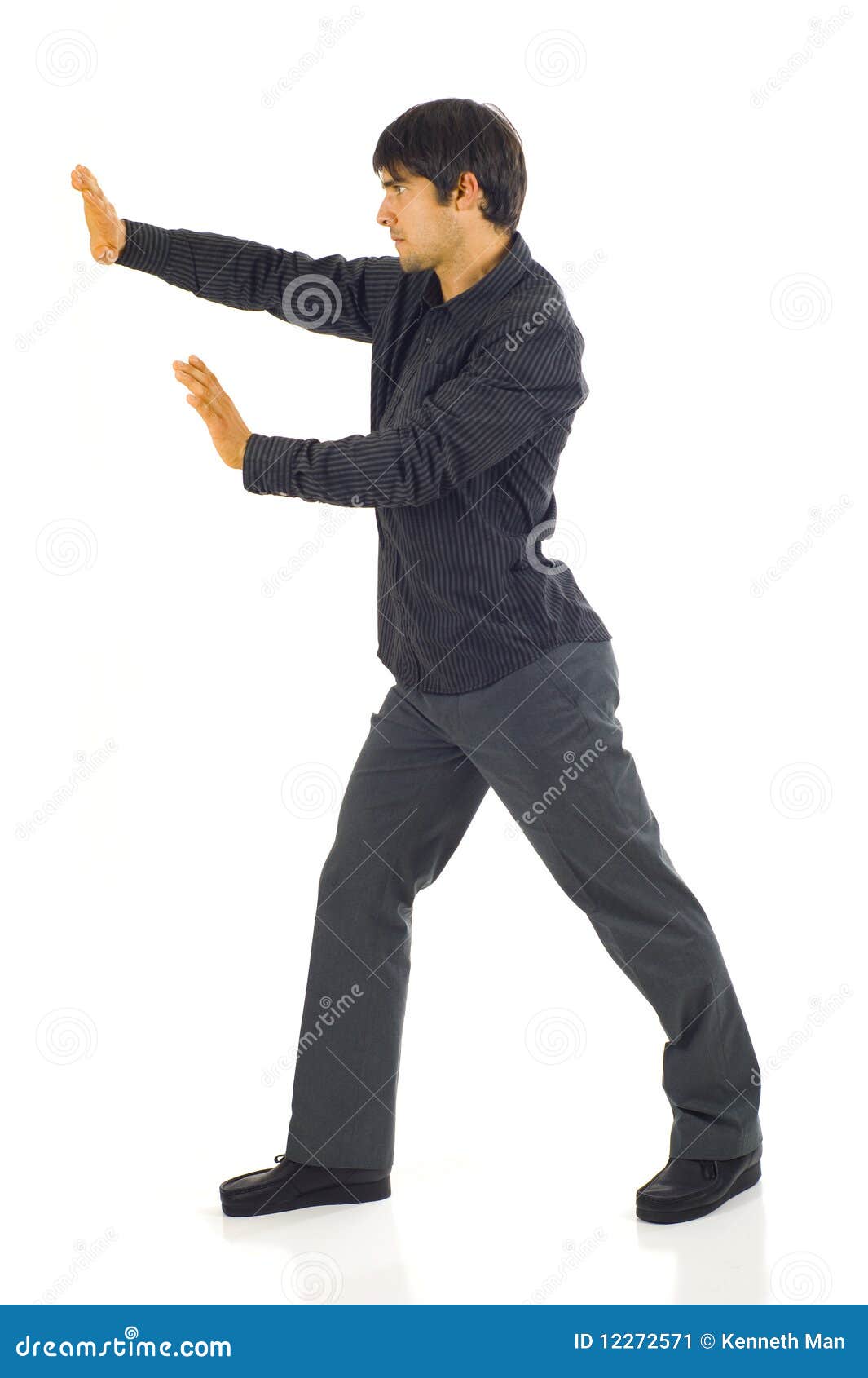 Business Man - Pushing stock image. Image of caucasian - 12272571