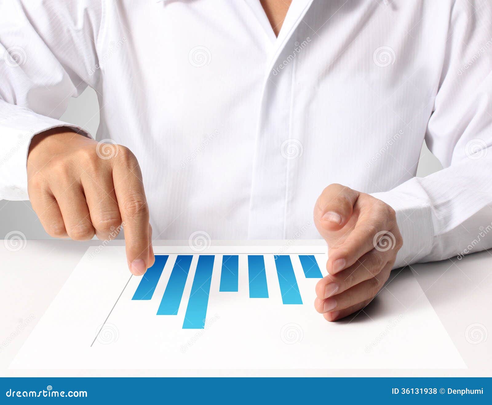 Business man pushing graph stock photo. Image of economy - 36131938