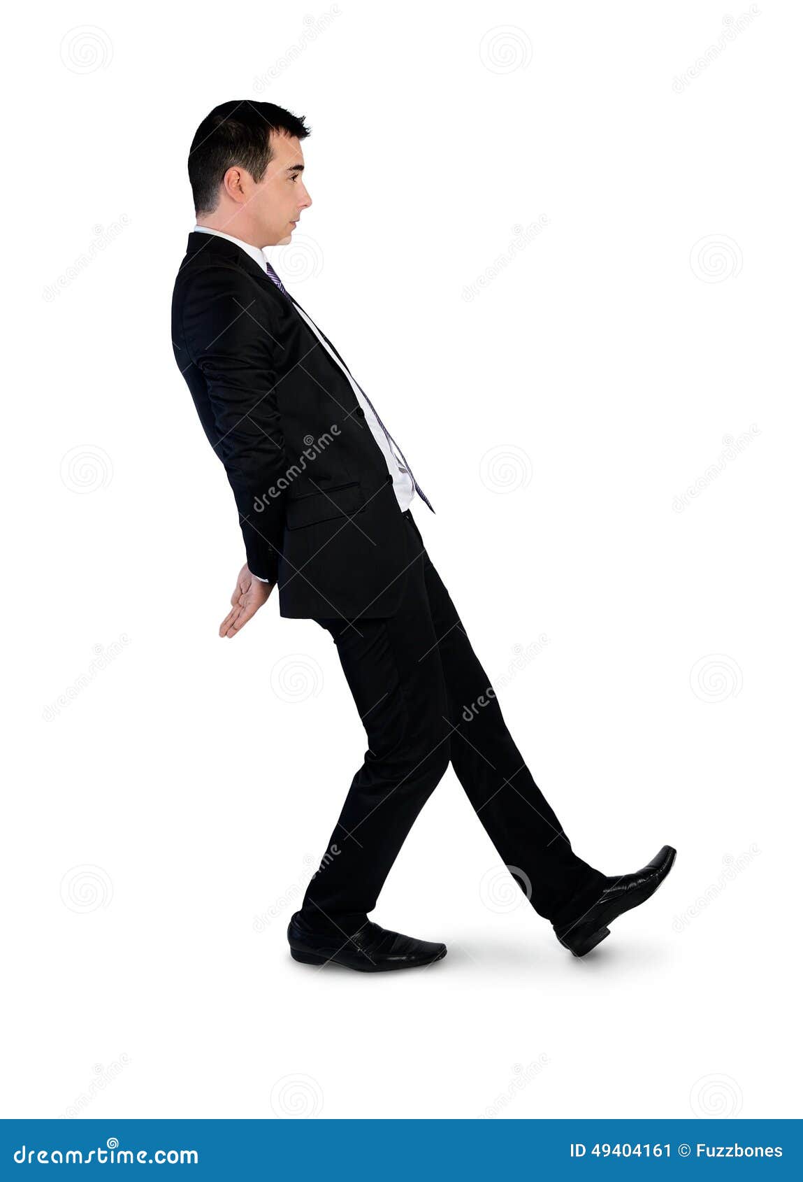 Business Man Pushing Something Stock Image - Image of left, male: 49404161