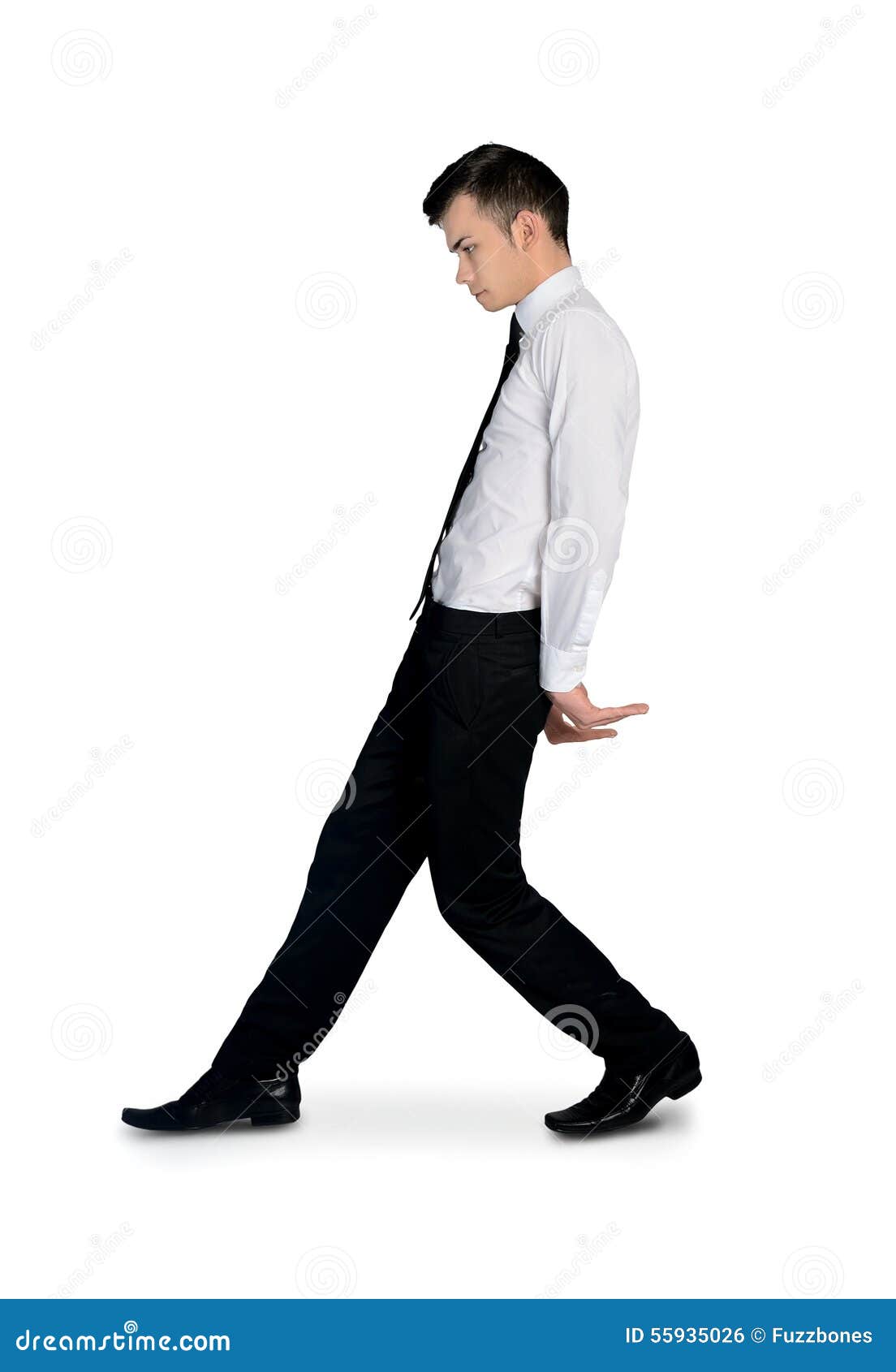 Business Man Pushing Something Stock Photo - Image of executive ...