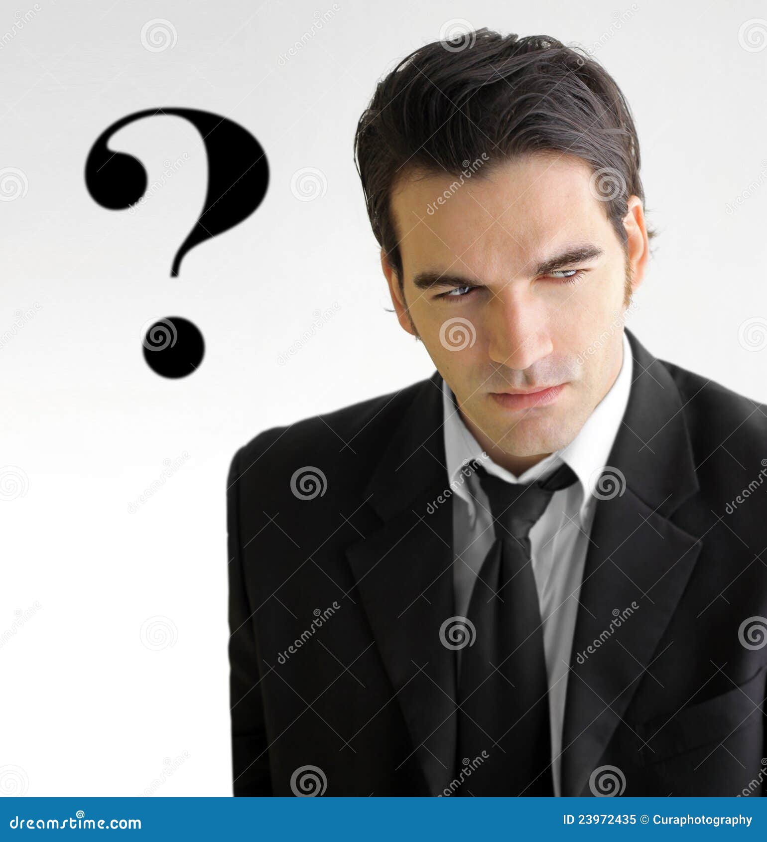 Business man question stock image. Image of business - 23972435