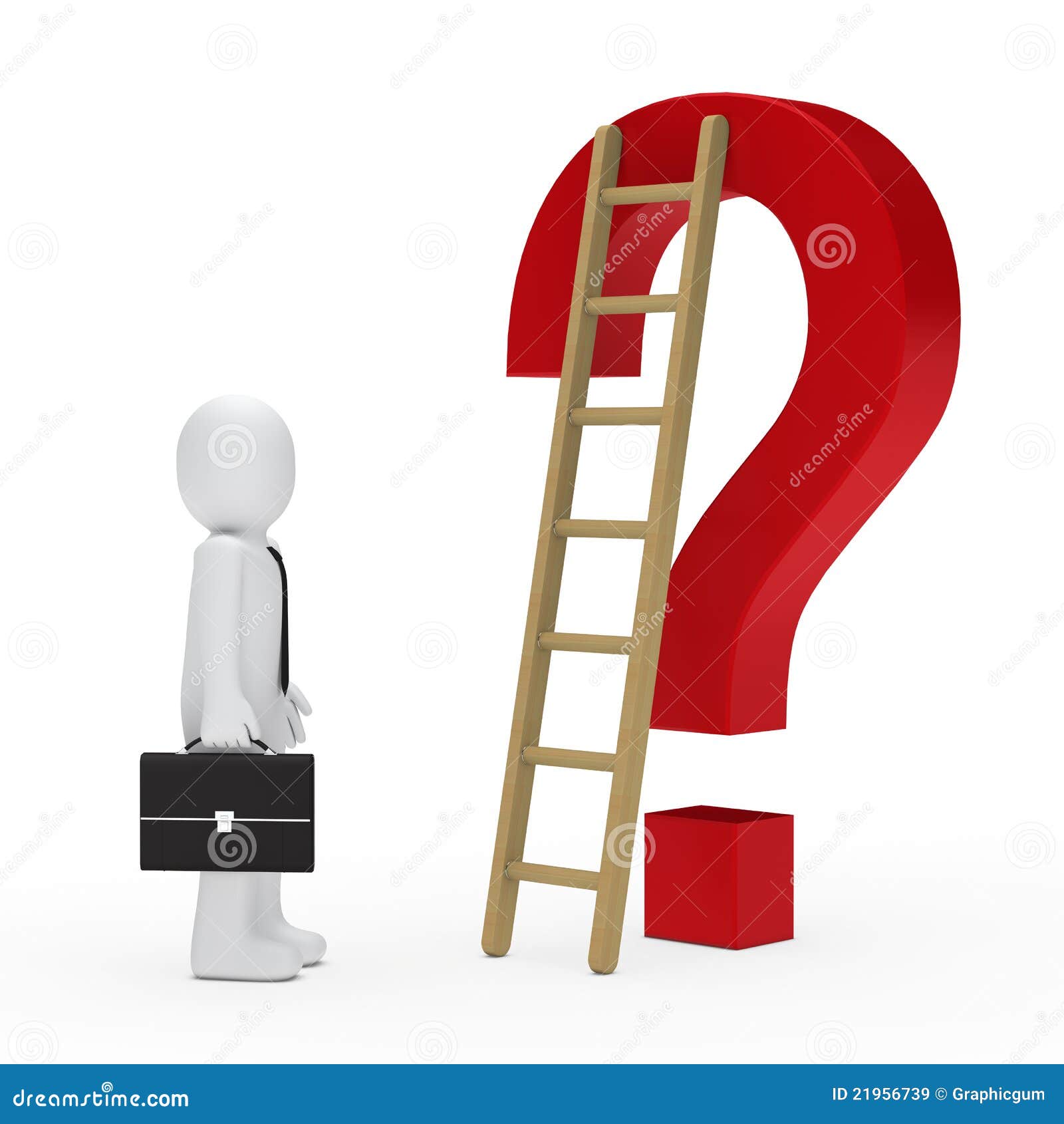 Business man question mark stock illustration. Illustration of ...