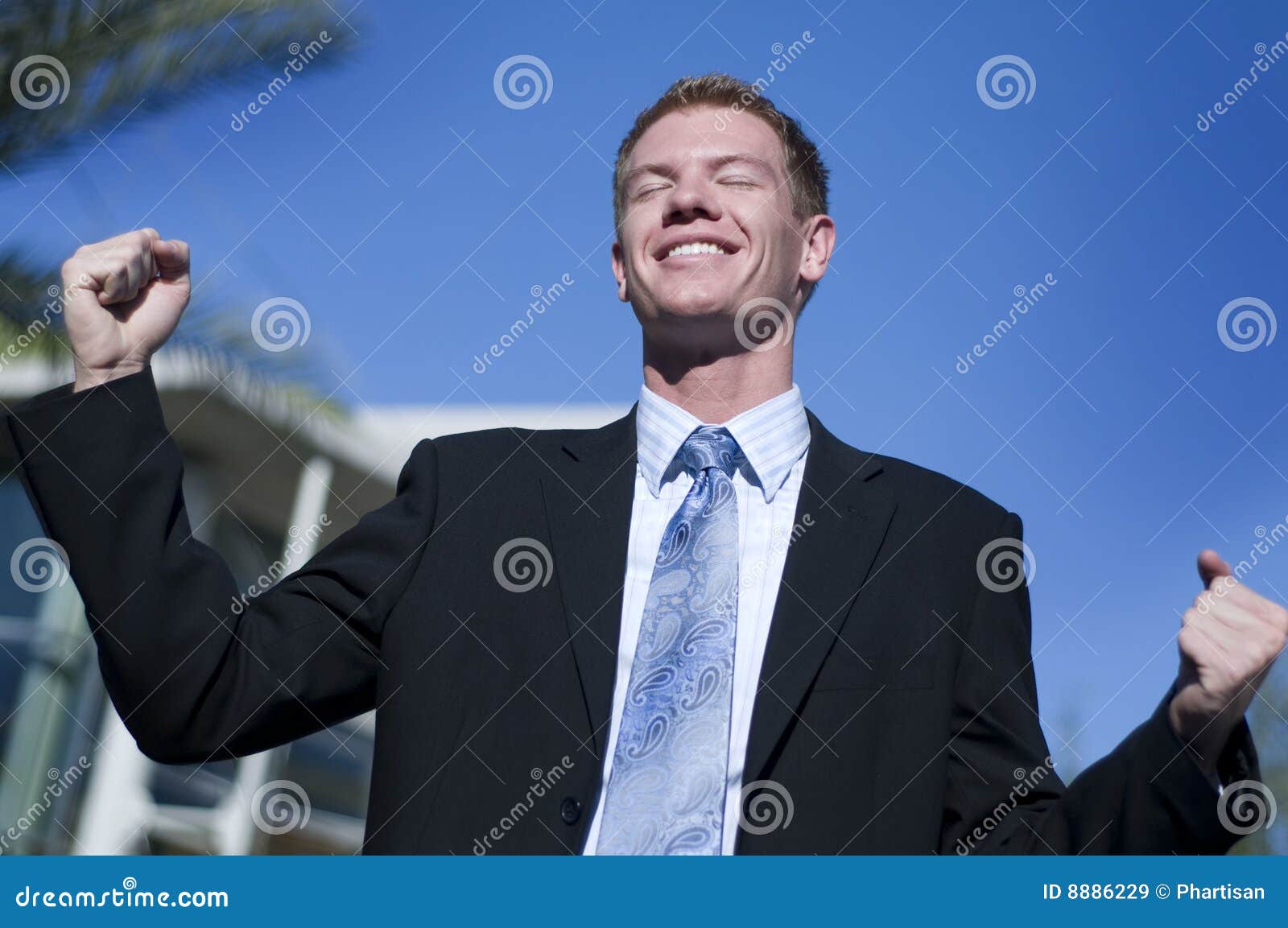 Business Man Raising His Arm Stock Image - Image of looking, hired: 8886229