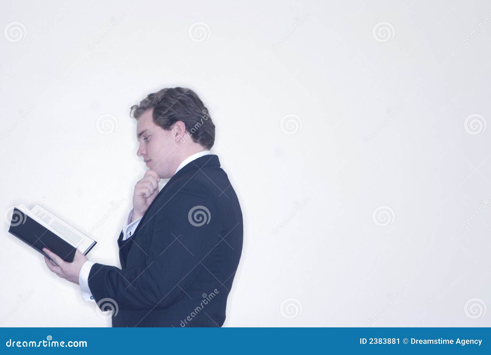 Business man reading book stock image. Image of background - 2383881